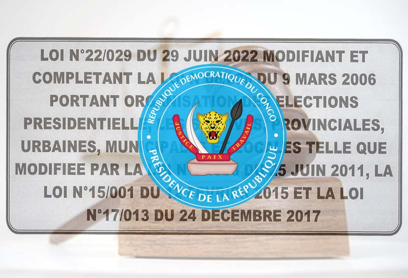 Télécharger Loi électorale De La RDC PDF 2024 Loi N°22-029
