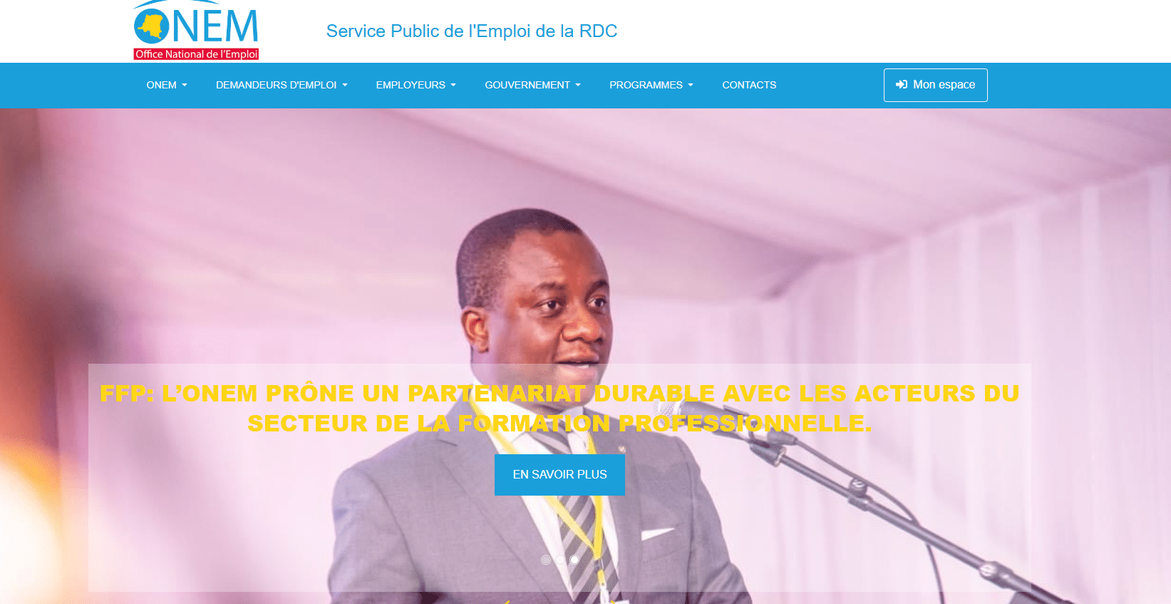 ONEM Offres D'Emploi Service Public & Opportunités En RDC